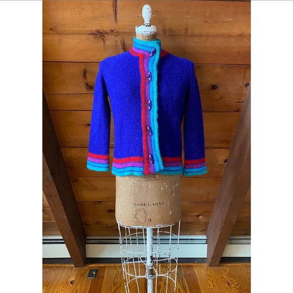 Outlander | Sweaters | 7s Purple Rainbow Stripe Cardigan Jacket By Rene ...